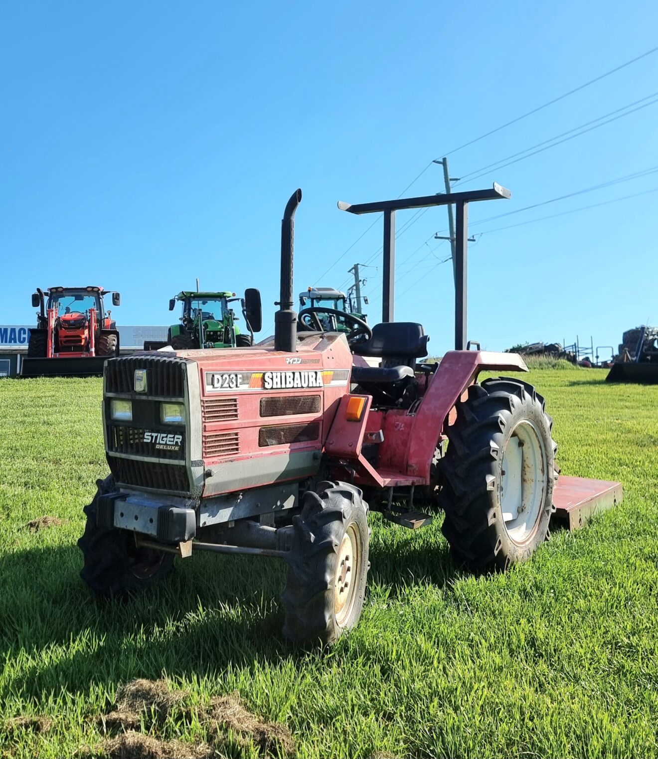 SOLD - Used Shibaura D23F Tractor with Slasher - JTP Machinery - The tractor Specialists
